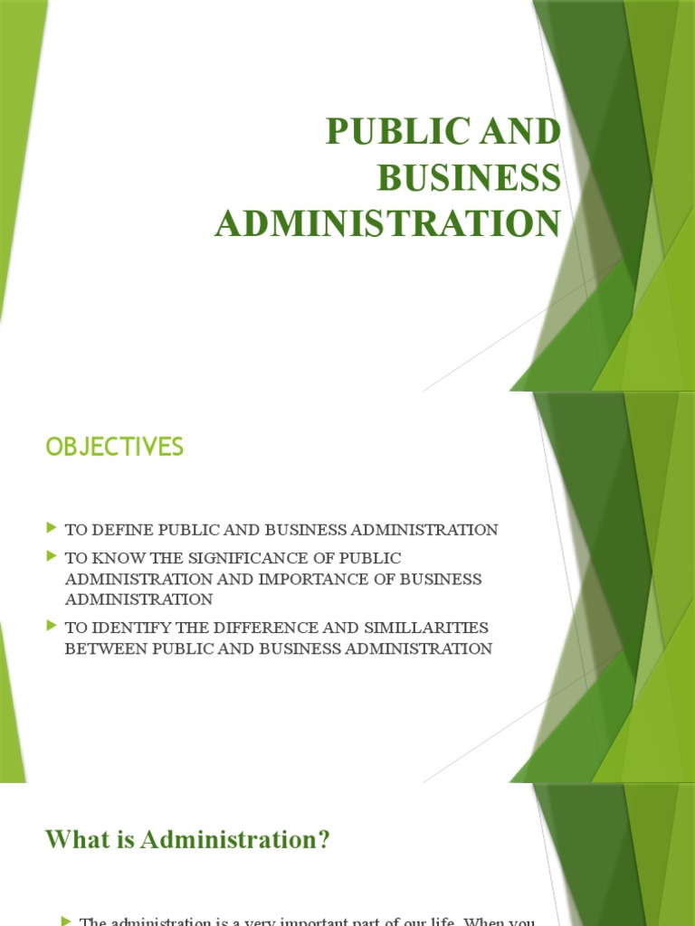Topc11-Public and Business Administration | PDF | Public Administration ...