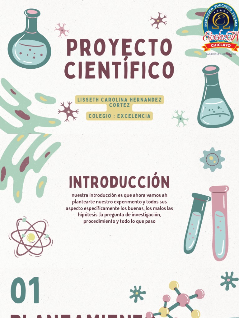 Presentación Proyecto Científico Doodle Ilustrado Verde y Rosa | PDF ...