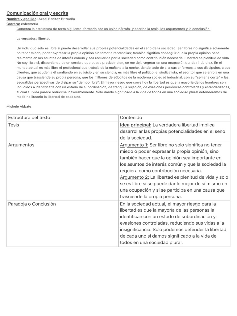 Comunicación Oral y Escrita 3 | PDF