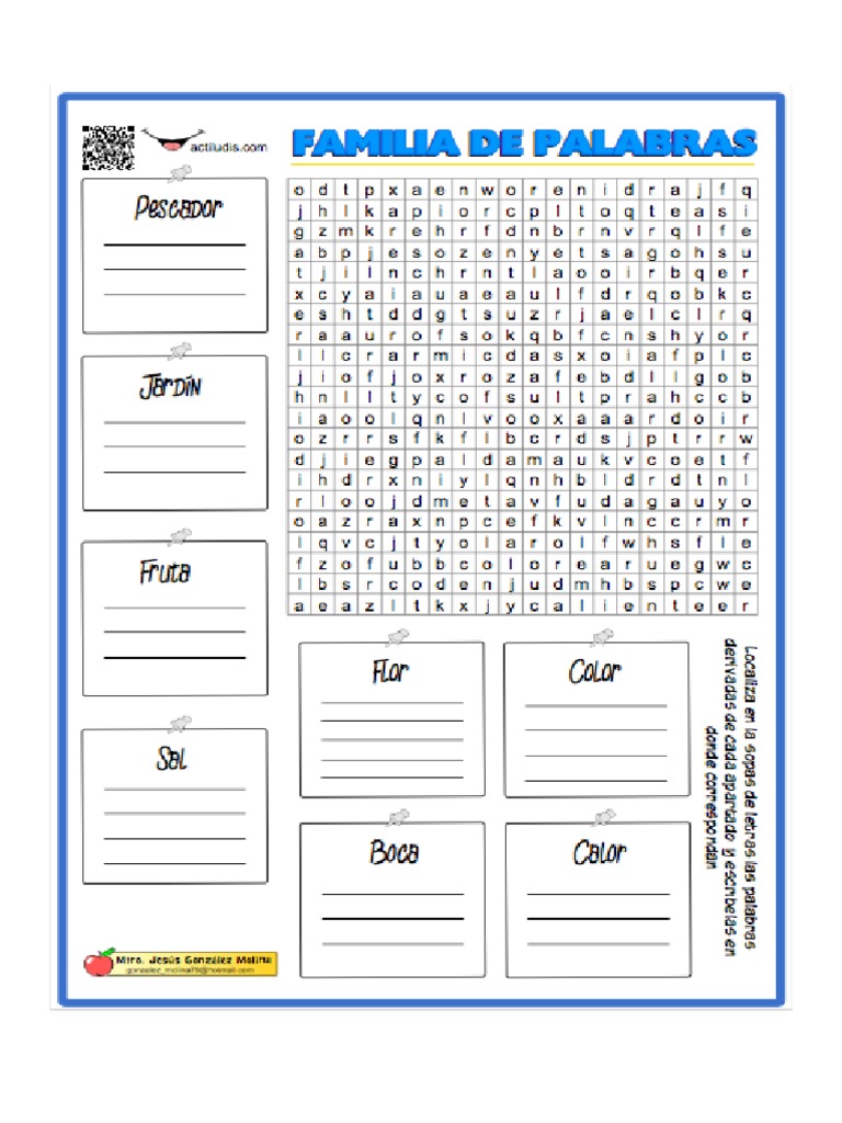 Familias de Palabras | PDF