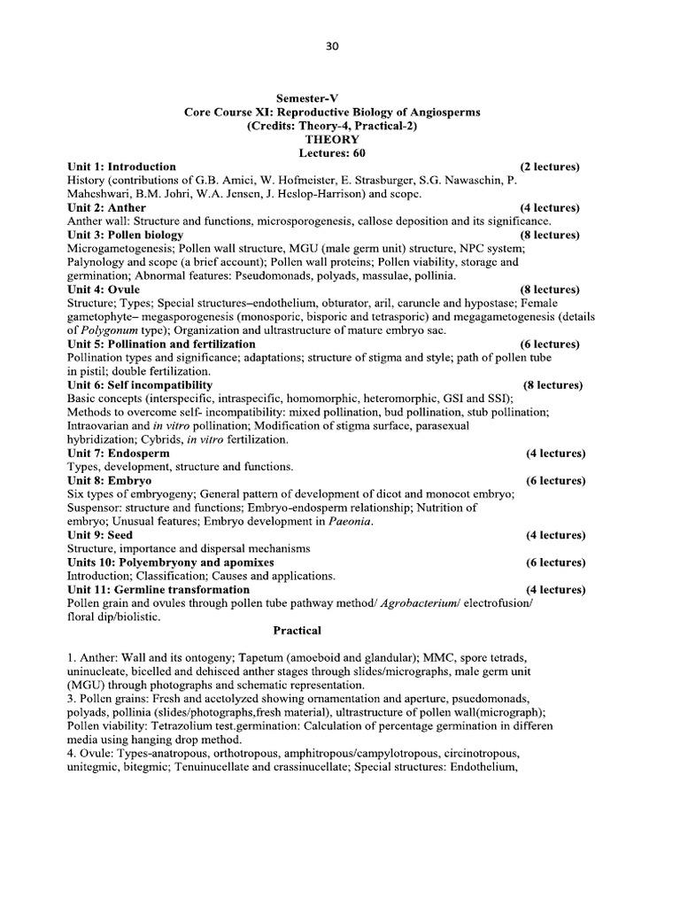 5th Sem Syllabus | PDF