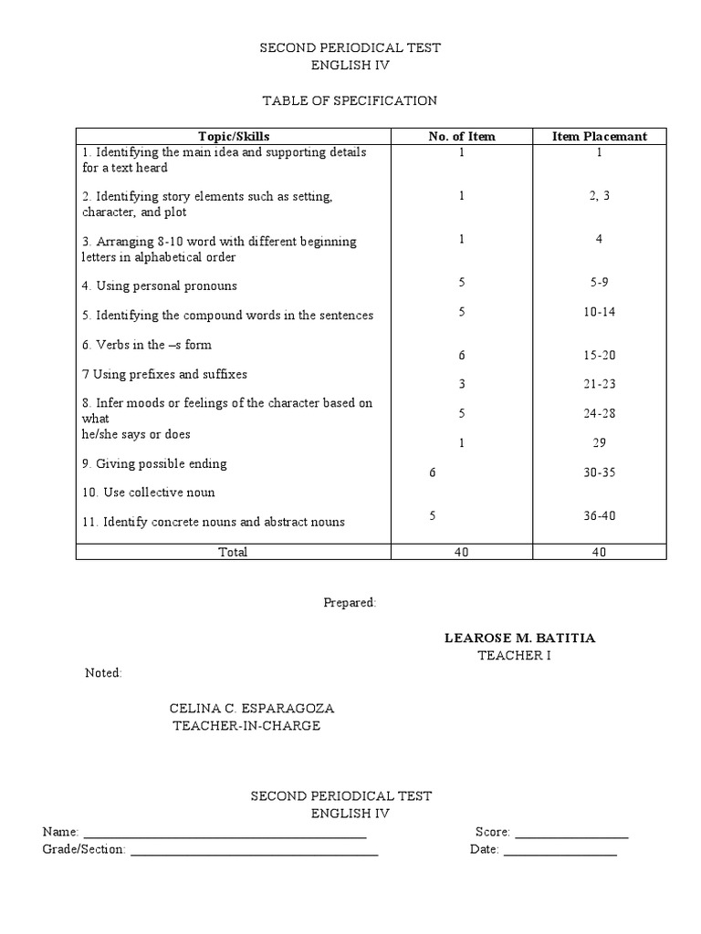 2ND English 4 | Download Free PDF | English Language | Cognitive Science