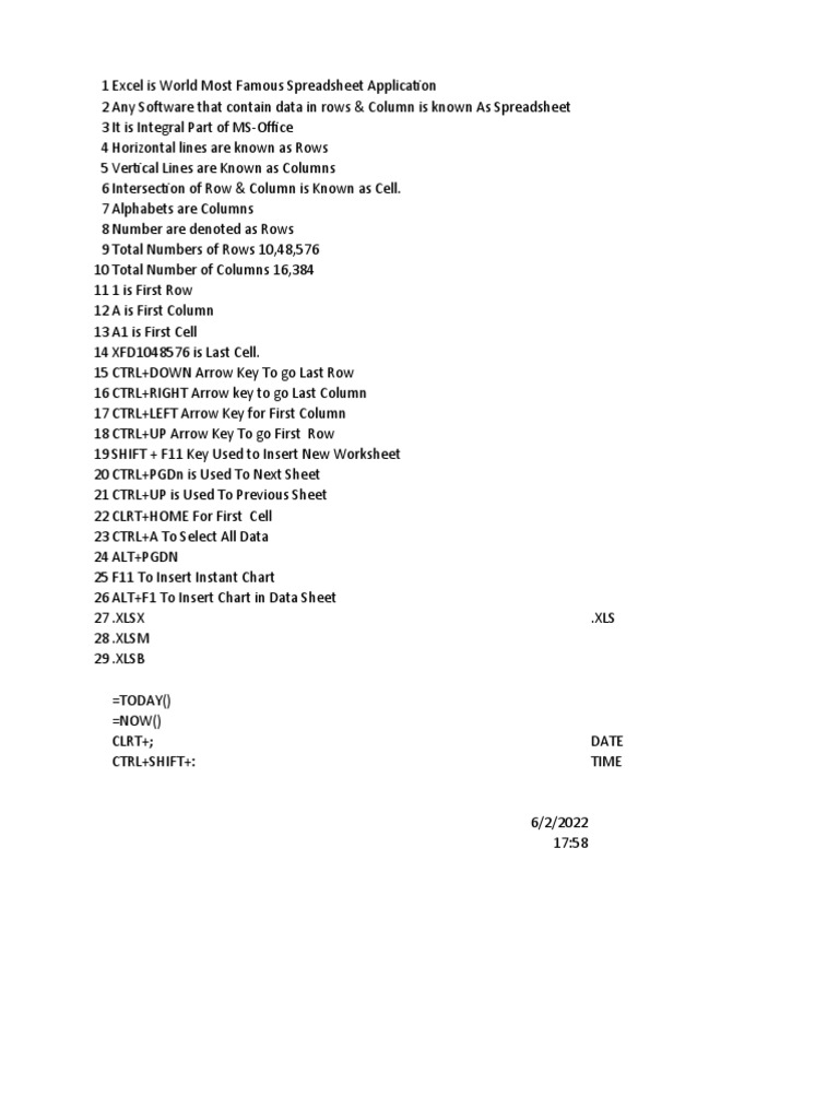 Basic | PDF | Microsoft Excel | Computing