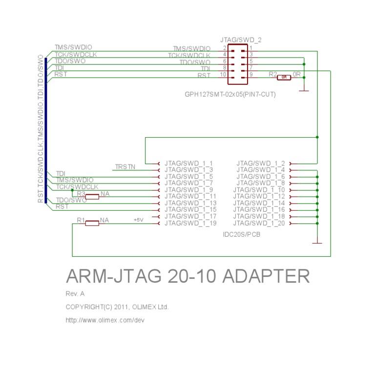 ARM JTAG 20 10 Schematic | PDF