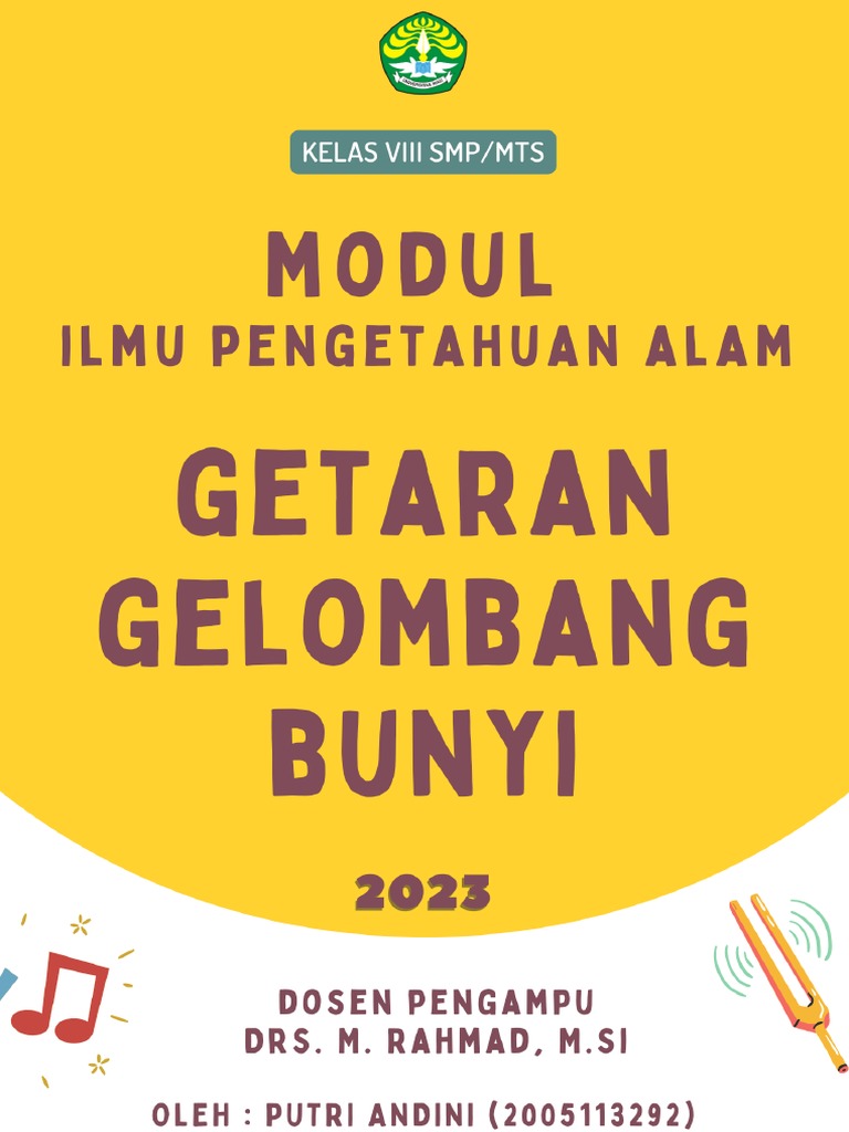 Modul Getaran, Gelombang Dan Bunyi (Putri Andini-2005113292) | PDF ...