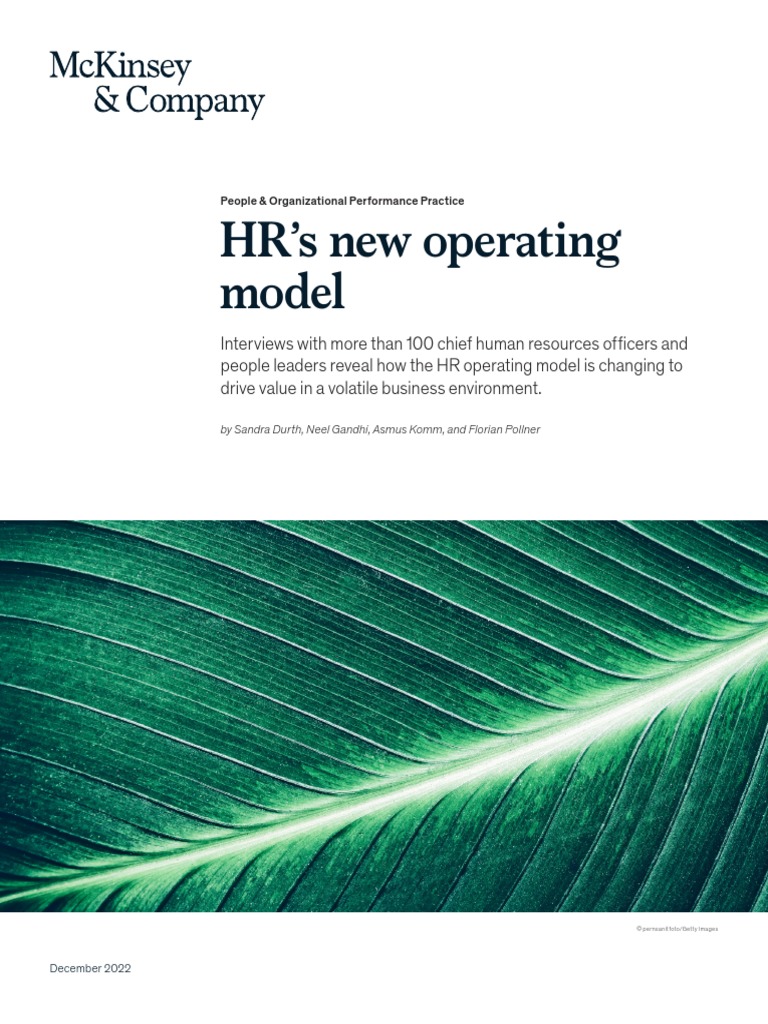 HR's New Operating Model | PDF | Analytics | Agile Software Development