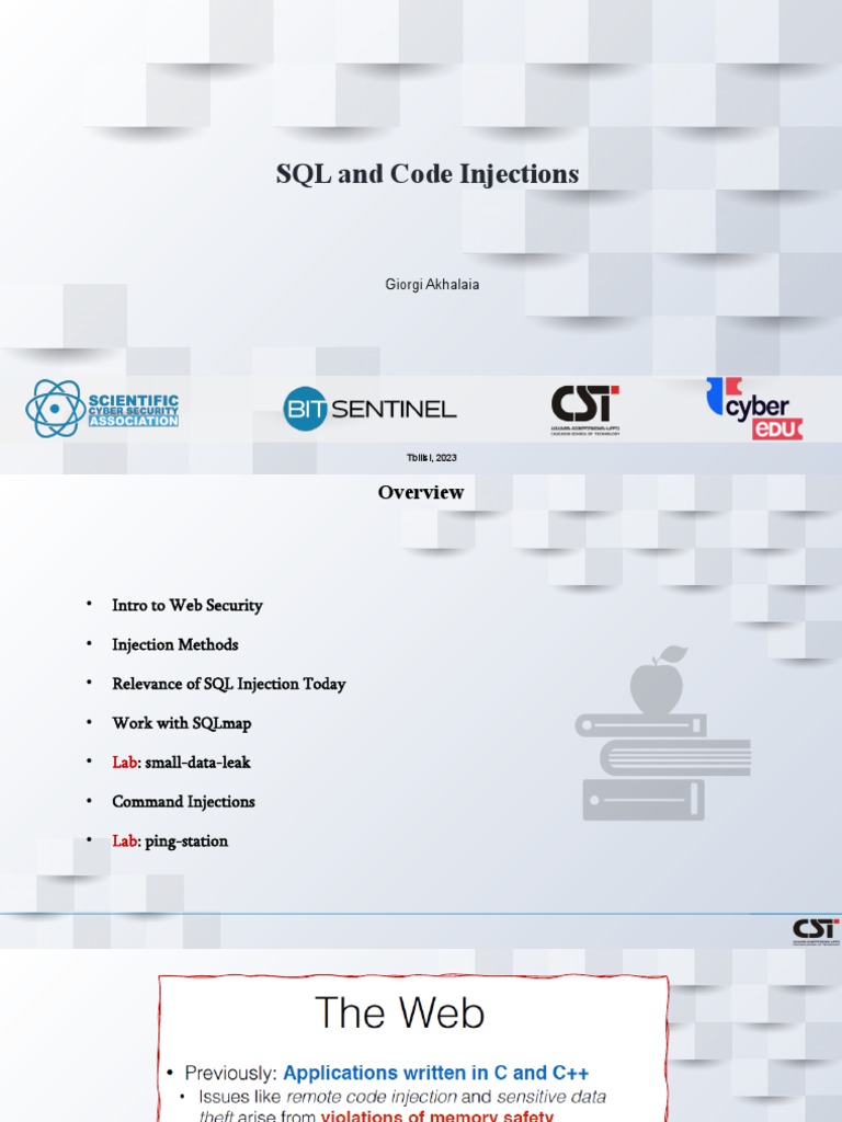 Topic 2 SQLi Code Injection For Students | PDF | Databases | Data Management Software