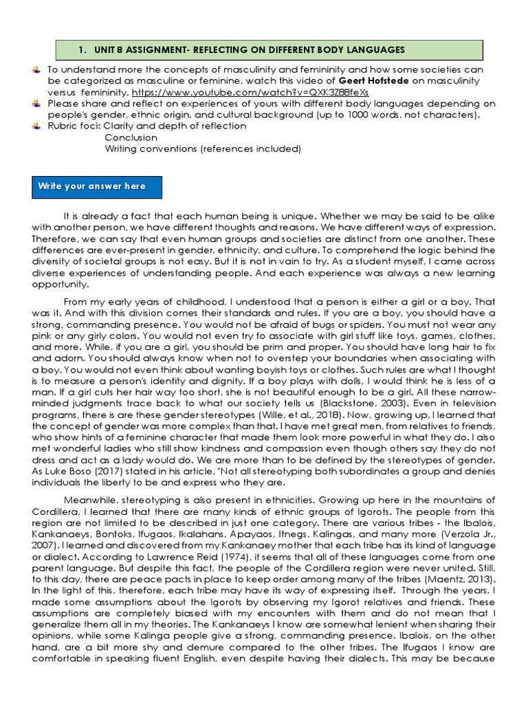 Body Language Across Cultures and Genders | PDF | Behavioural Sciences