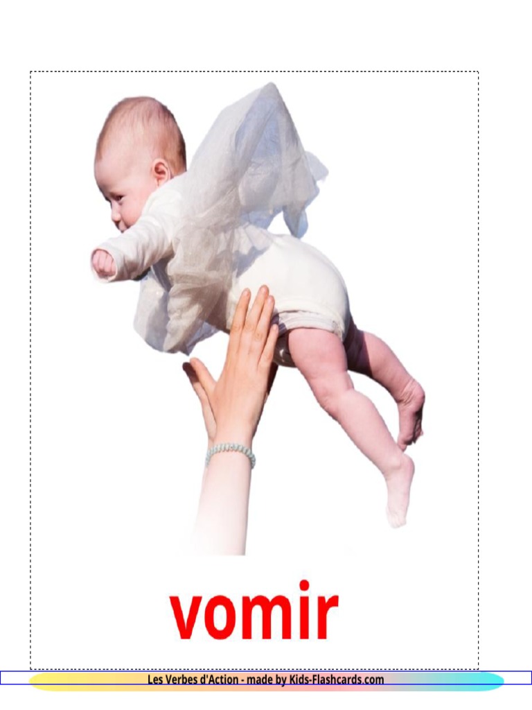 French Action Verbs Flashcards | PDF | Wellness