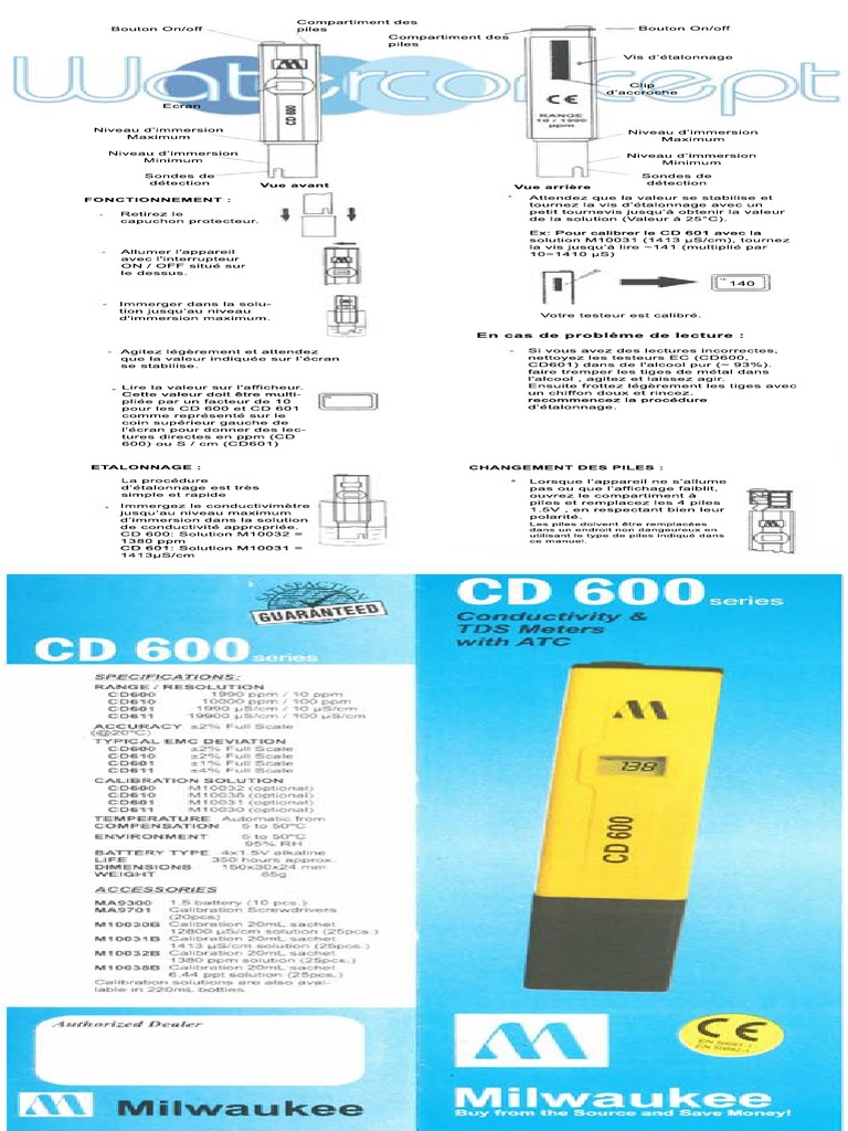 CD 600 Manuel | PDF