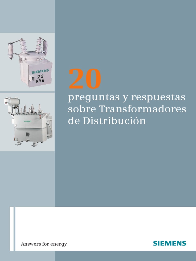 20 Preguntas Sobre Transformadores | PDF | Transformador | Inductor