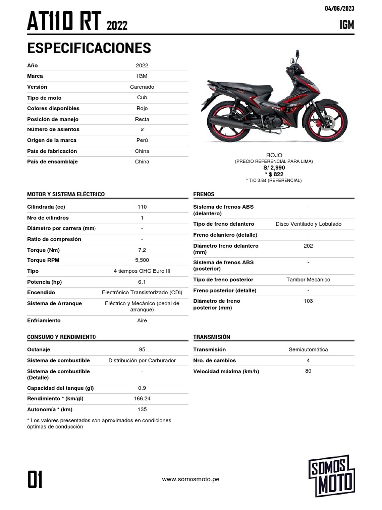 At110 RT 2022 - Igm - Rojo 04 06 2023 | PDF | Tecnologías automotrices ...