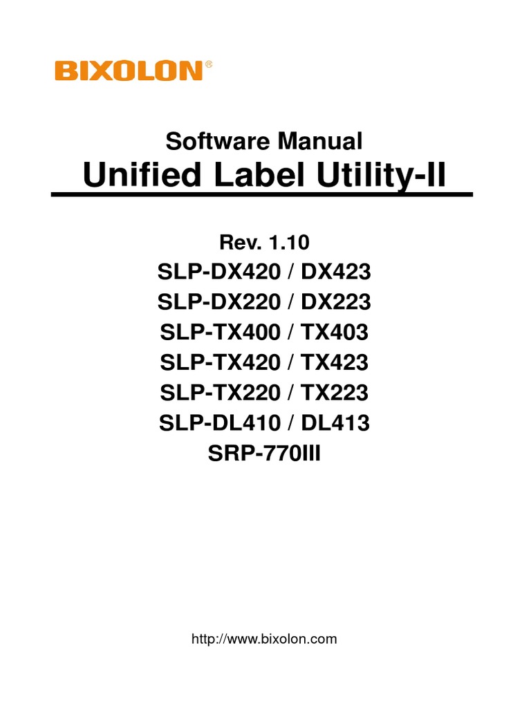 Manual Label Unified Utility-II English Rev 1 10 | PDF | Microsoft ...