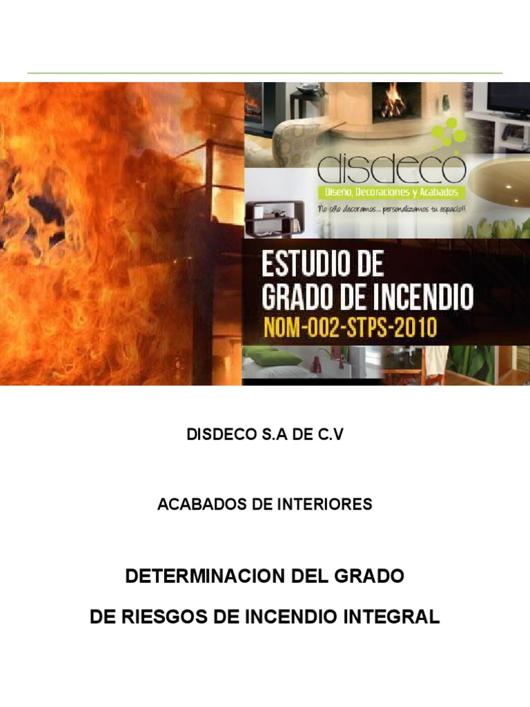 determinacion de grado de riesgos de incendio | PDF | Inventario | Madera