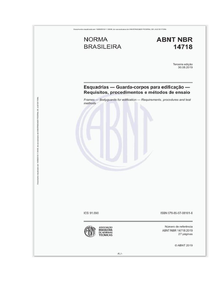 NBR14718 - Guarda-Corpo | PDF
