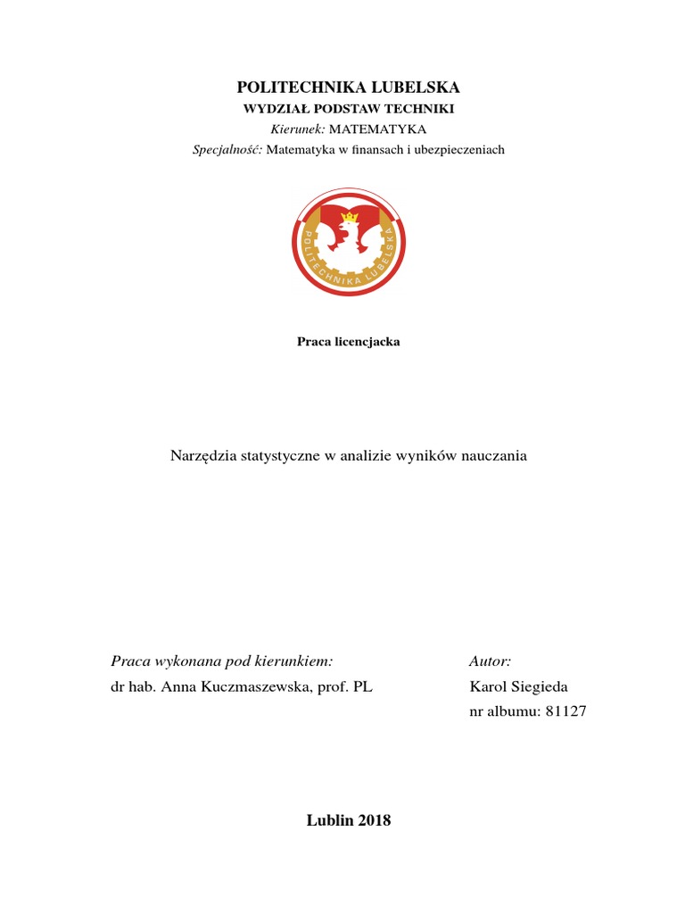 Praca Dyplomowa Karol Siegieda | PDF