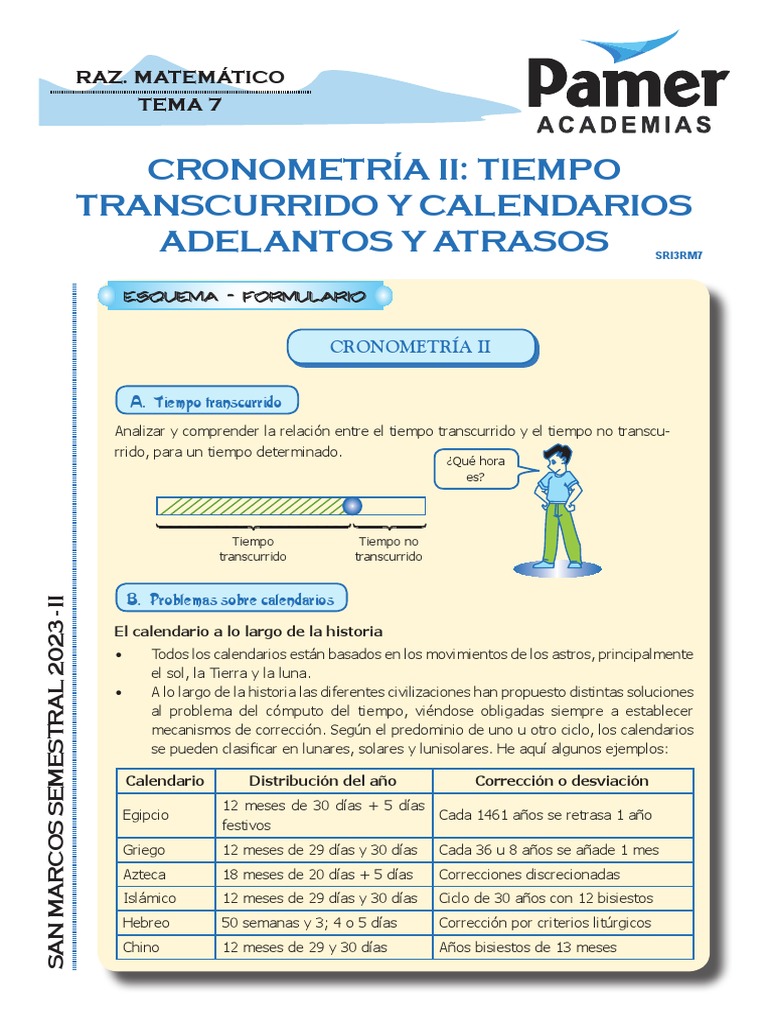 RM_Sem 7_Cronometría II | PDF | Calendario | Unidades de medida