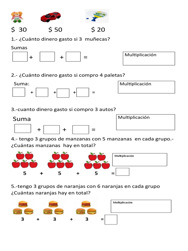 Problemas de Multiplicacion | PDF