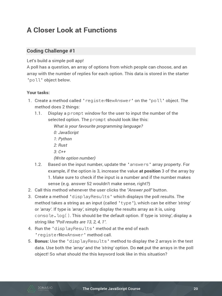 All-Coding-Challenges 20-26 | PDF | Method (Computer Programming) | Java Script