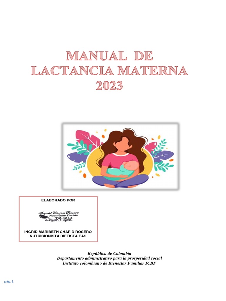 Manual Lactancia Materna Pdf Amamantamiento La Leche Materna