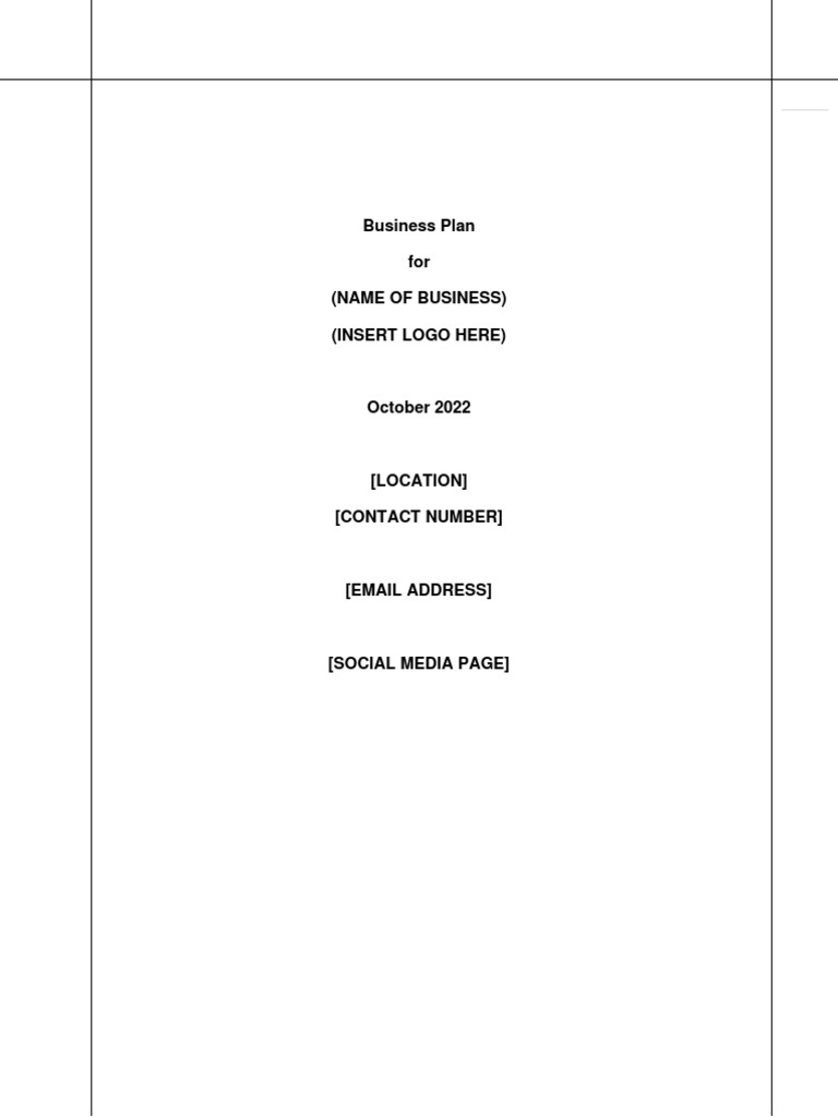 Business Plan SAMPLE | Download Free PDF | Marketing