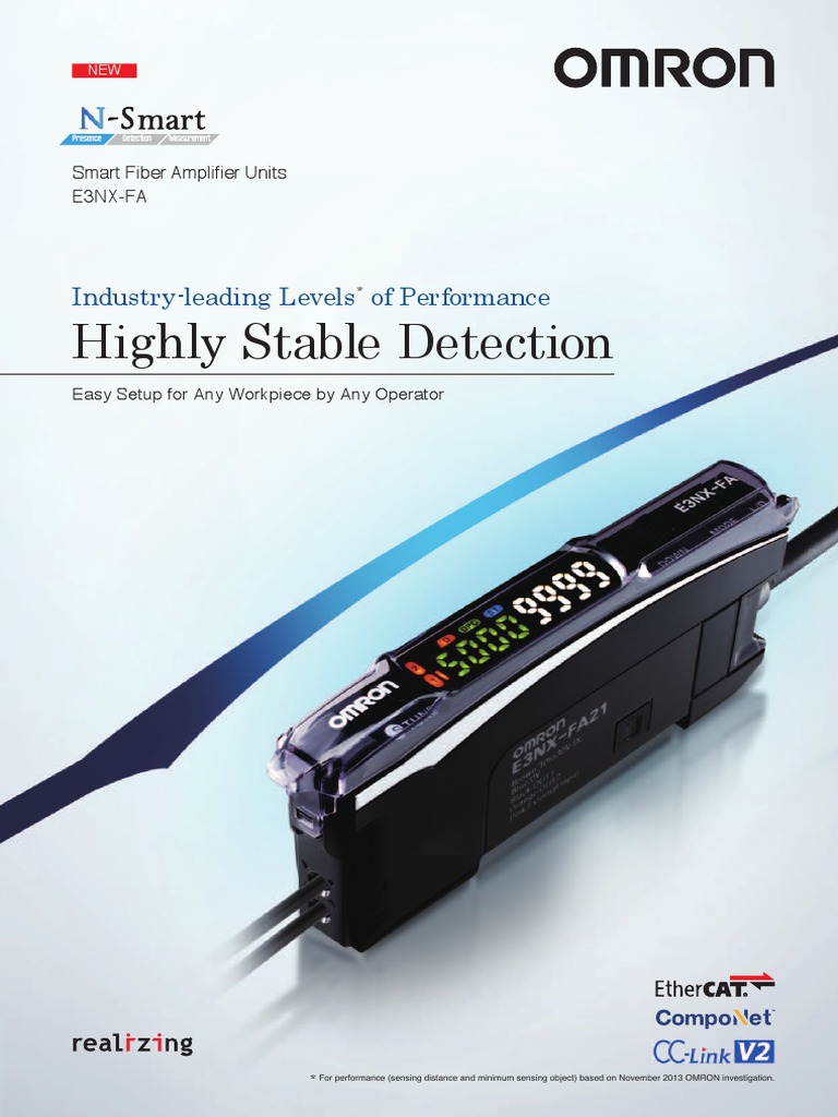 E426 E3nx-Fa Brochure en | PDF | Optical Fiber | Electrical Connector