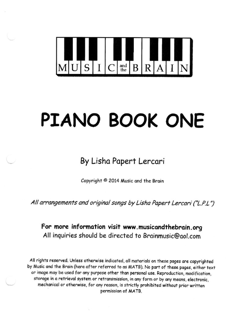 Piano Book 1 | PDF