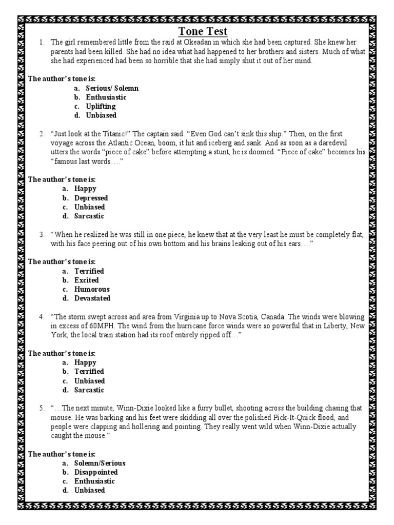 Analyzing Author's Tone in Excerpts | PDF | Poetry