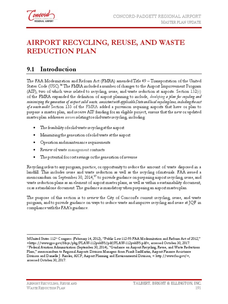 Chapter 9 - Master Plan Update 042519 - FINAL - Airport Recycling Reuse ...