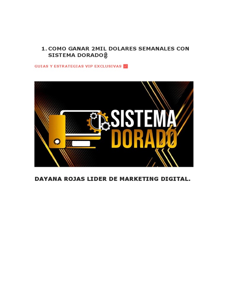 Guia Vip Dayana Rojas | PDF