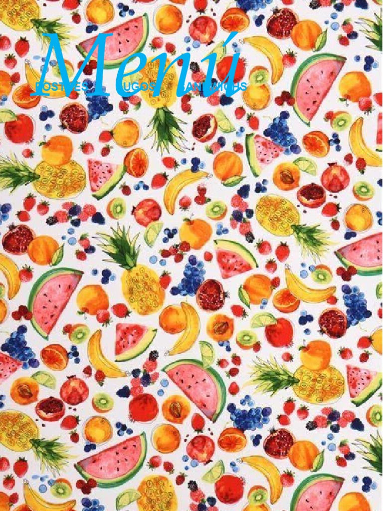 Menú de Jugos | PDF | Frutas comestibles | Fruta