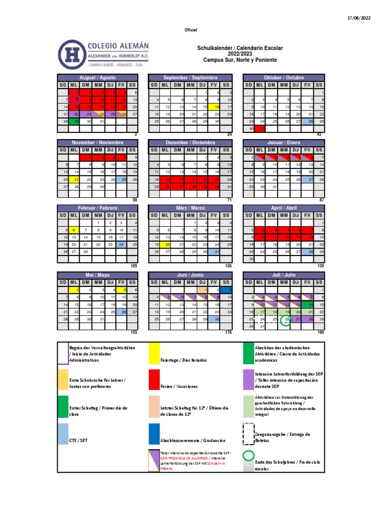 Calendario Escolar 2022/2023 | PDF | Salud global | Epidemias