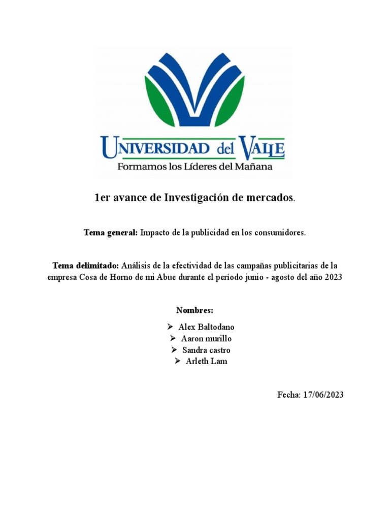 Objetivos Cosah | PDF | Publicidad | Marca