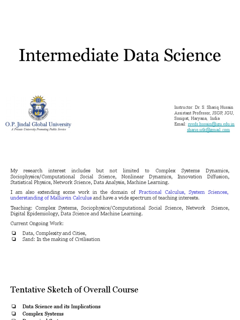 Class Intermediate Data Science | PDF | Operating System | Computer Network