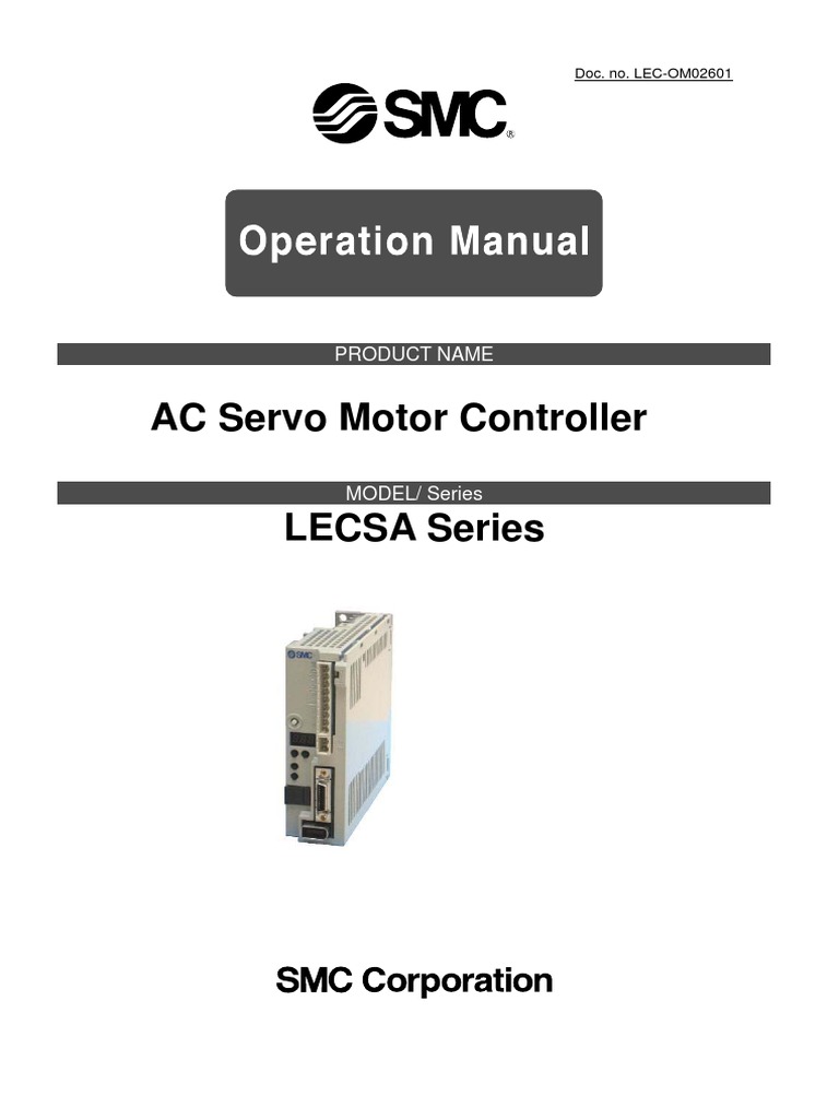 SMC LEC OM02601 Linear Drive | PDF | Amplifier | Electric Motor