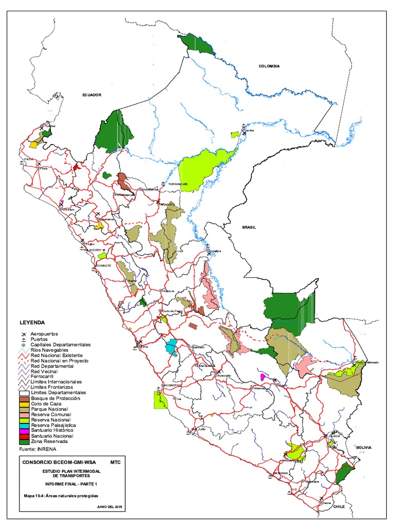 Mapa 10.4 Areas Naturales Protegidas | PDF | Perú