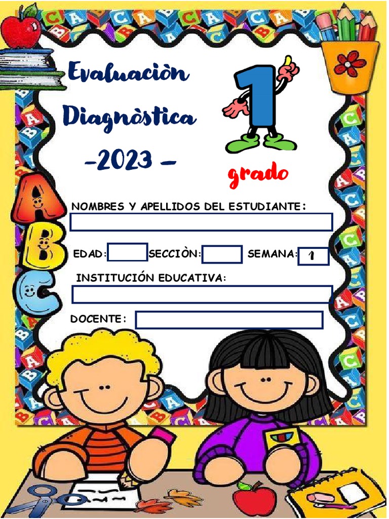 Evaluaciòn Diagnostica 1er Grado | PDF | Cognición