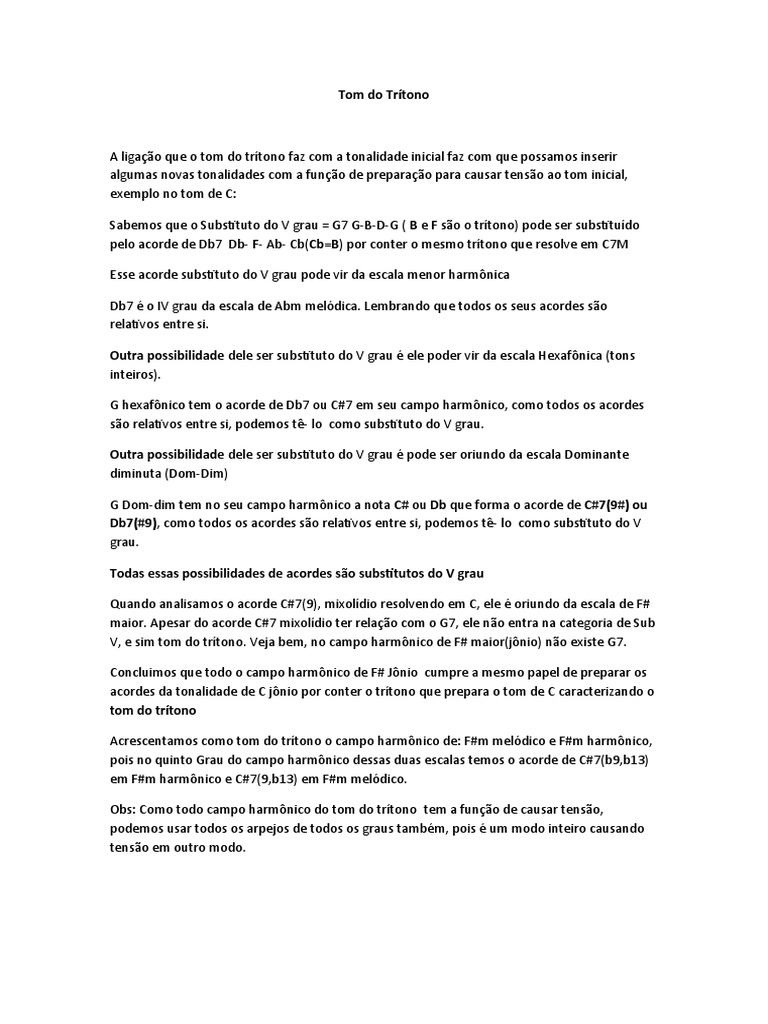 Tom Do Trítono | PDF | Arte