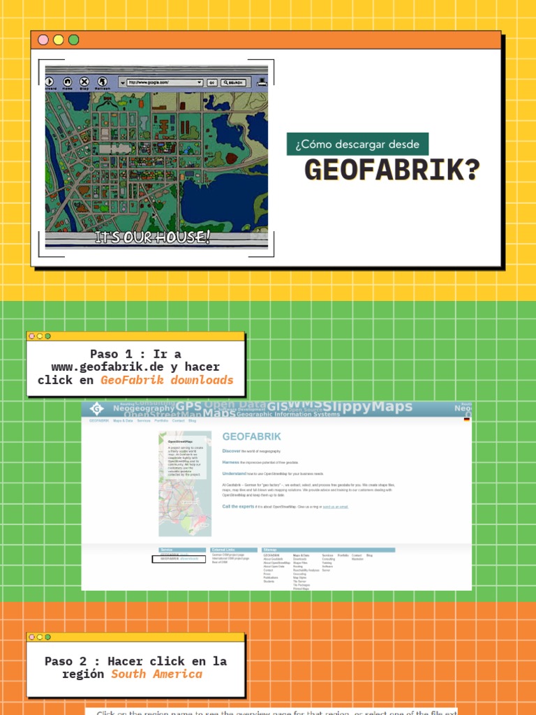 Cómo Descargar Desde GeoFabrik | PDF | Ciencias sociales | Informática