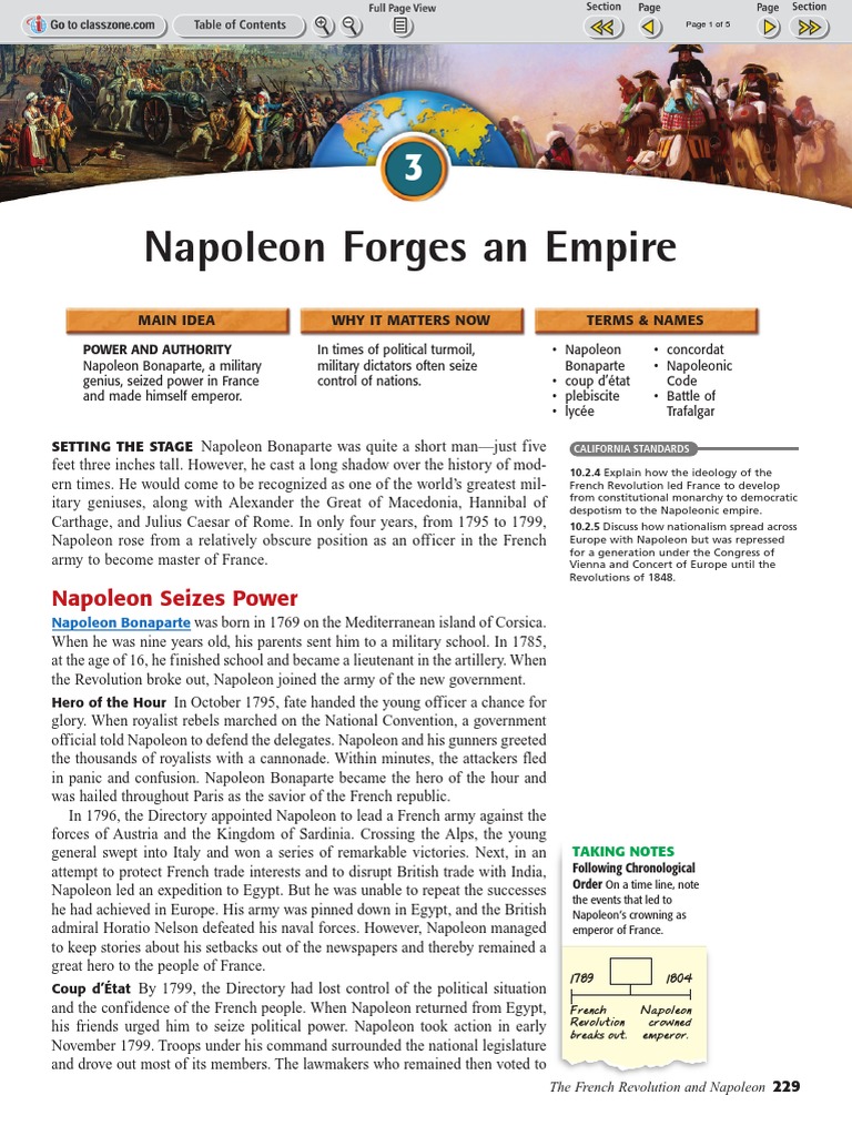 Napoleon Forges An Empire 1 | PDF | Napoleon | First French Empire