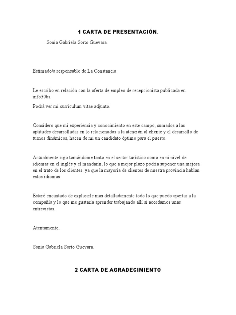 Cartas Formales | PDF
