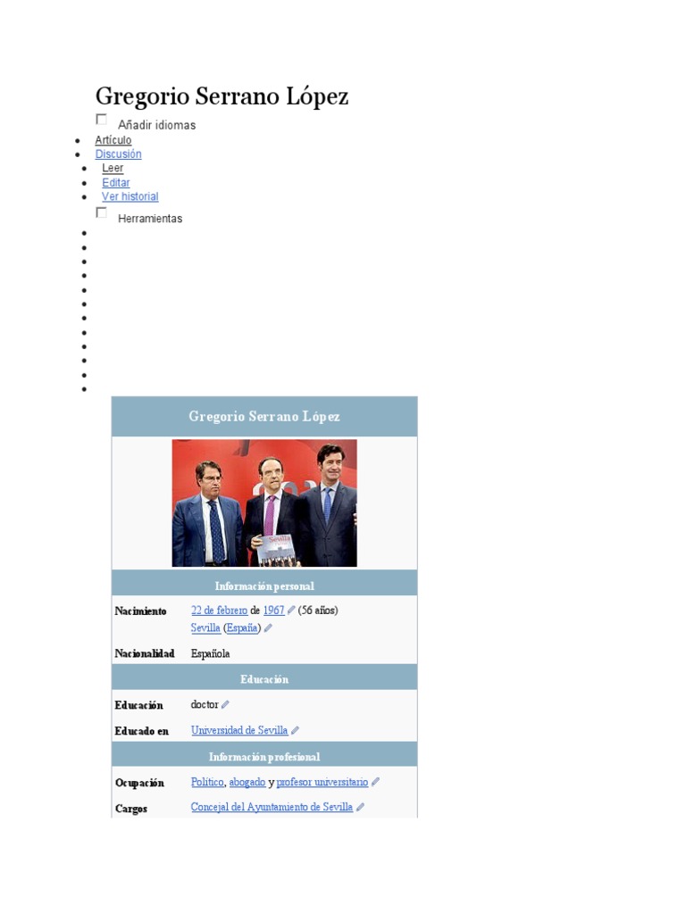 Gregorio Serrano López | PDF