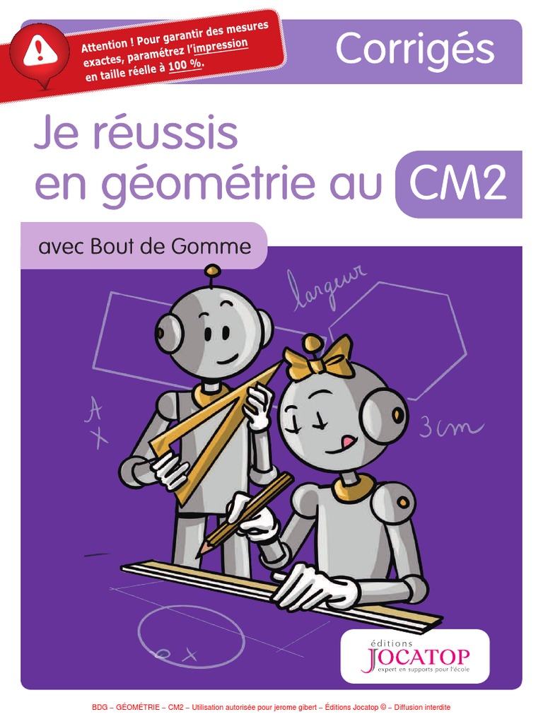 Géométrie CM2 : Je réussis avec BDG | PDF | Triangle | Polygone