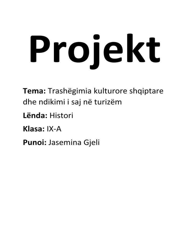 Projekt Histori | PDF