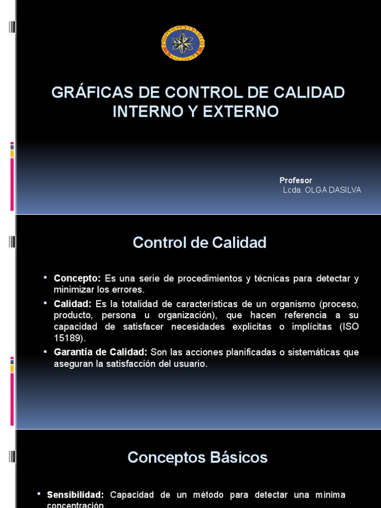 Gráficas de Control de Calidad en Laboratorios | PDF | Calidad ...