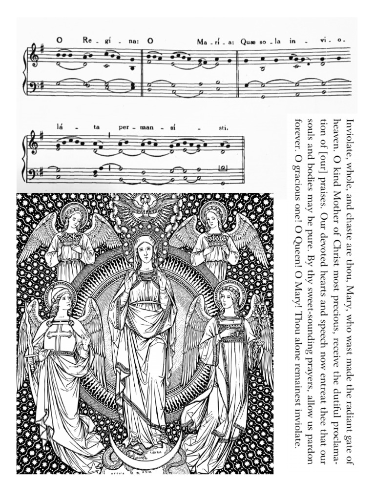 Inviolata #2 (CHANT MODE VI) ORGAN - Parish Book of Chant #220 | PDF
