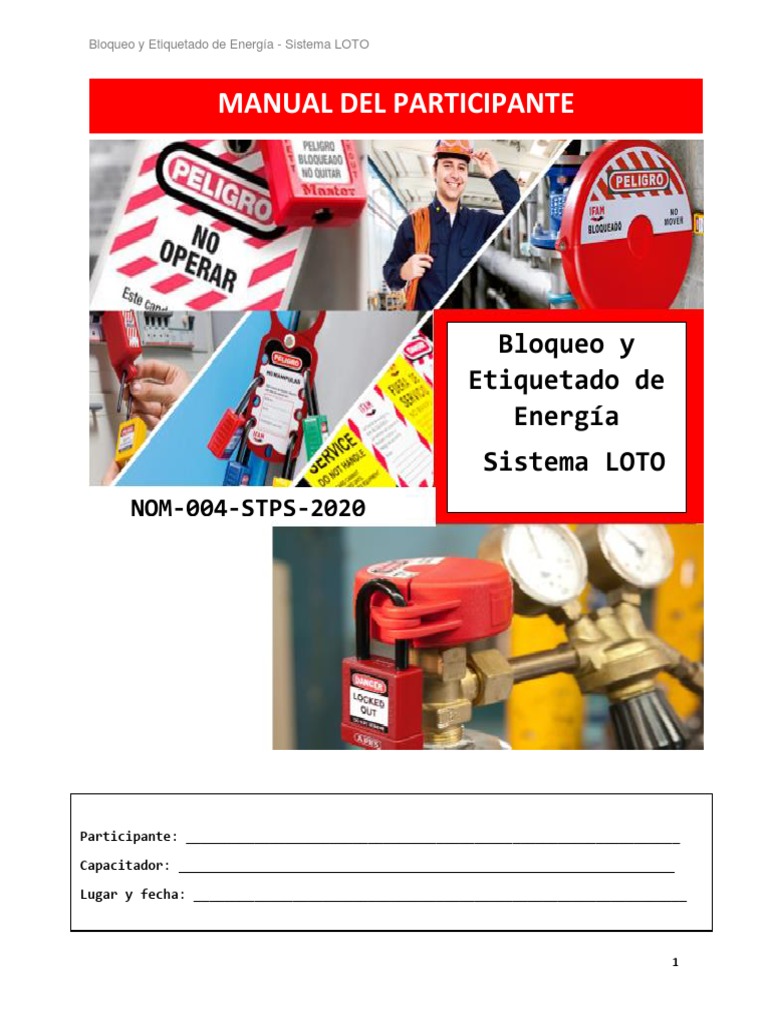 Manual Sistema Loto | PDF | Administración de Seguridad y Salud Ocupacional | Riesgo