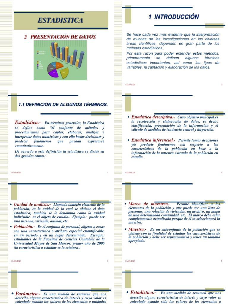 Estadistica 1 | PDF | Estadísticas | Media
