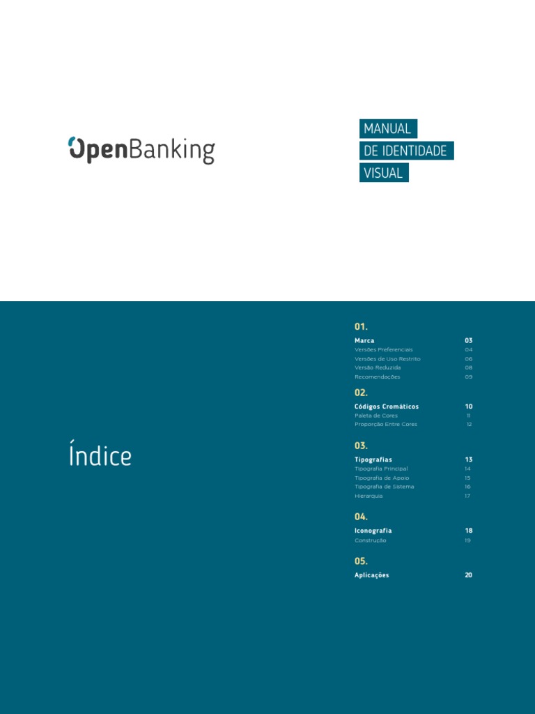 Open Banking Manual Identidade Visual | PDF | Cor | Modelo de cores RGB