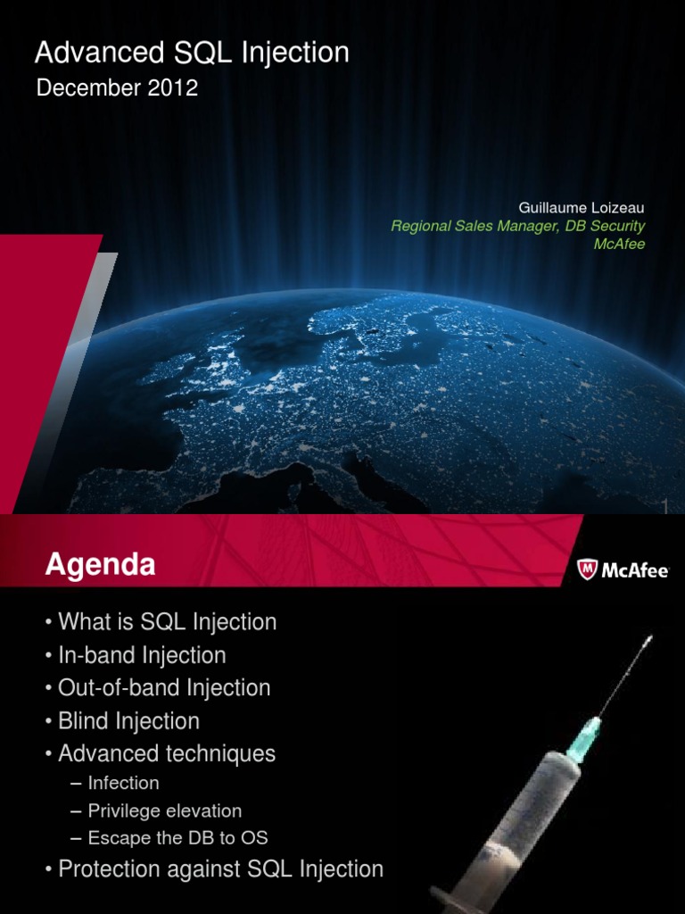 Advanced Sql Injection Pdf Password Software Development 